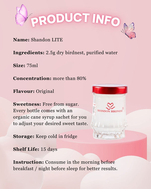 Shandon Lite Fresh Boiled Birdnest / 鲜炖燕窝 75ml – Fish Club