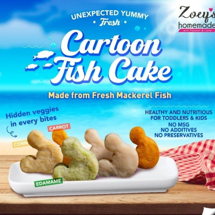 Zoey's Homemade Healthy Cartoon Fish Cake / 健康卡通鱼饼 - 300g (10pcs ...